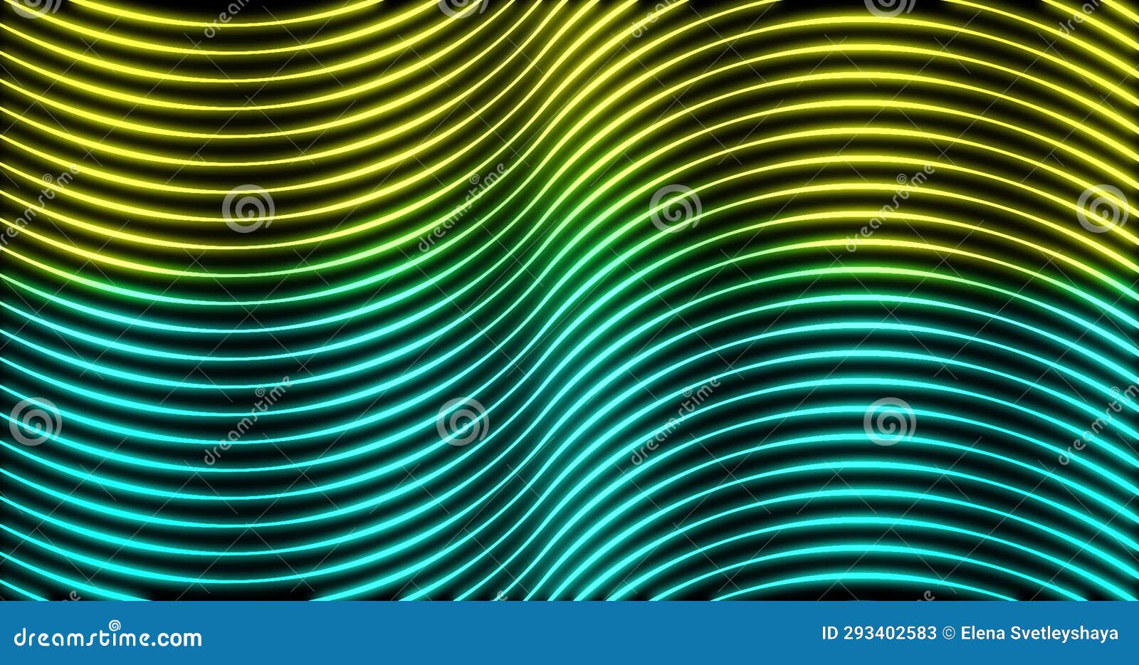 Wavy Bright Neon Abstract Gradient Lines Tech Futuristic Motion ...