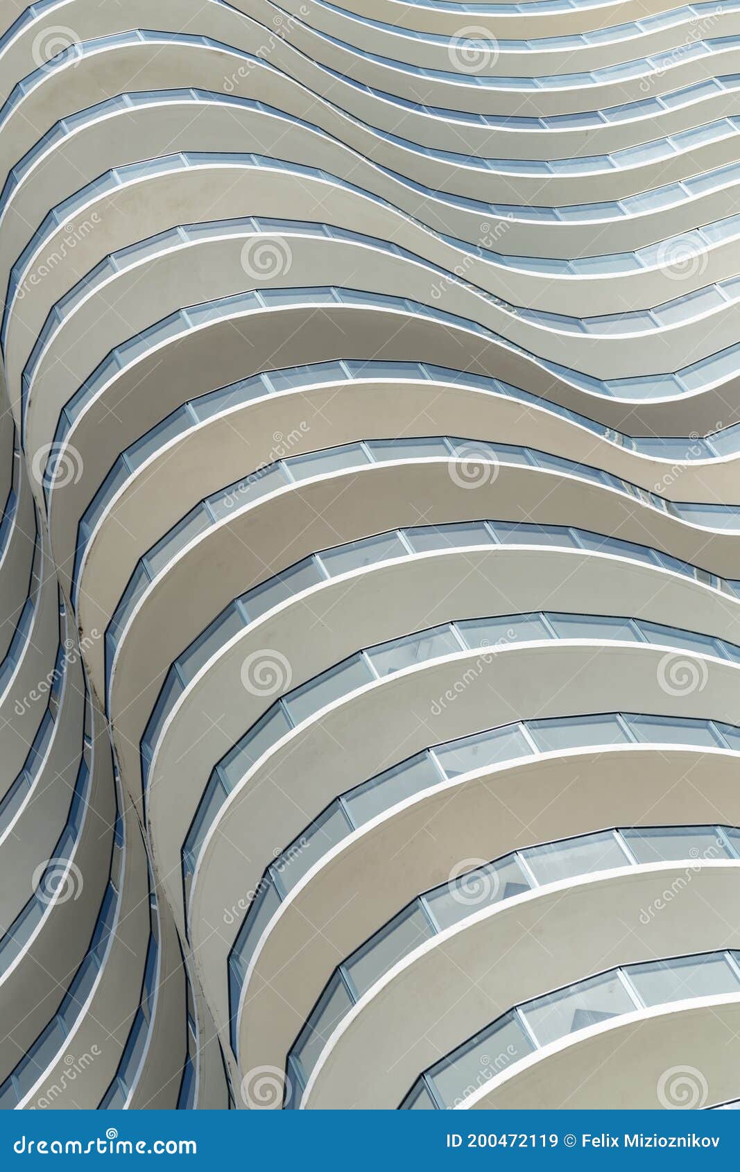 Wavy Building Background Design Stock Image - Image of curve, tilted ...