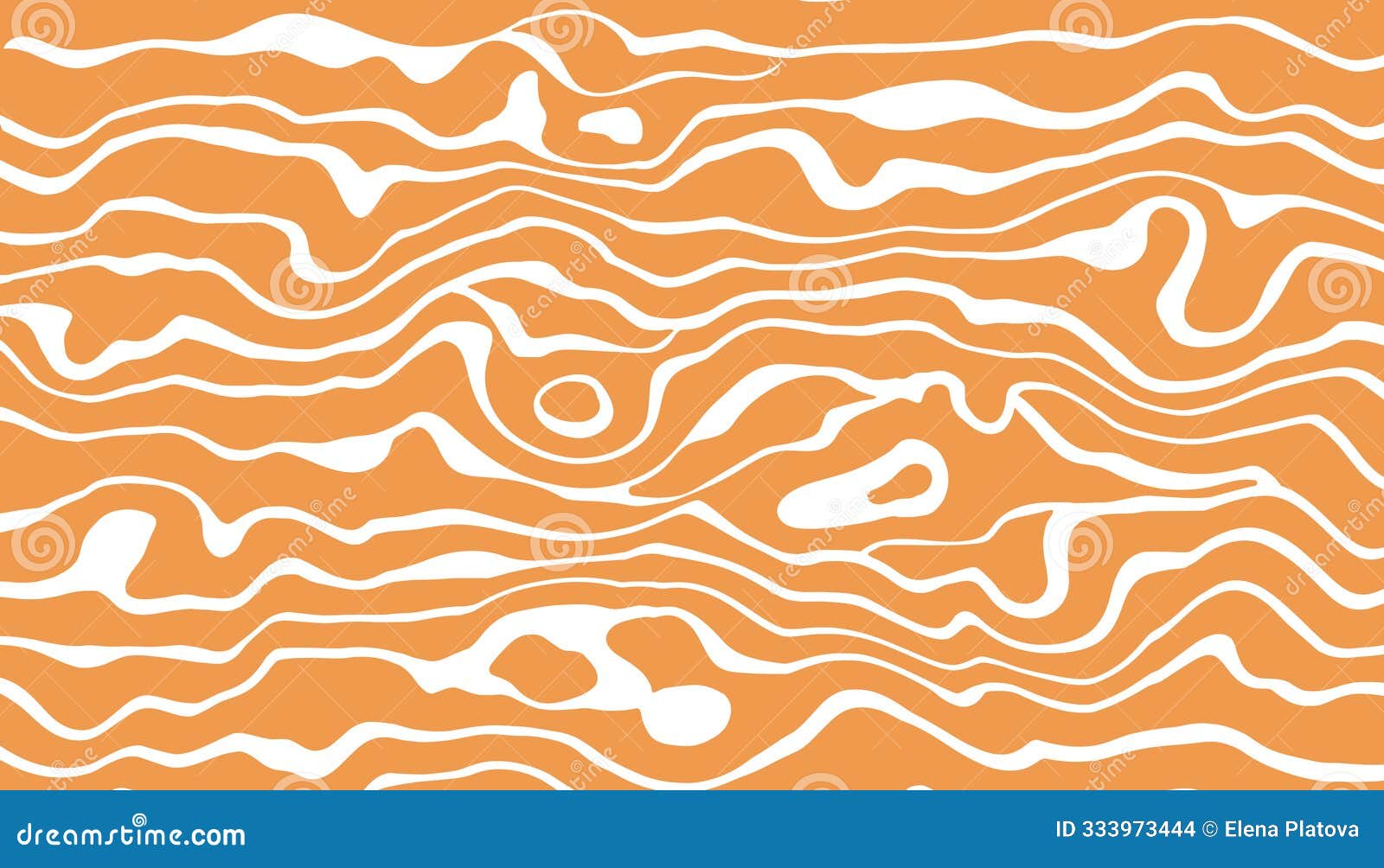 Wavy Caramel Pattern. Vector Banner with Milk Toffee Texture, Abstract ...