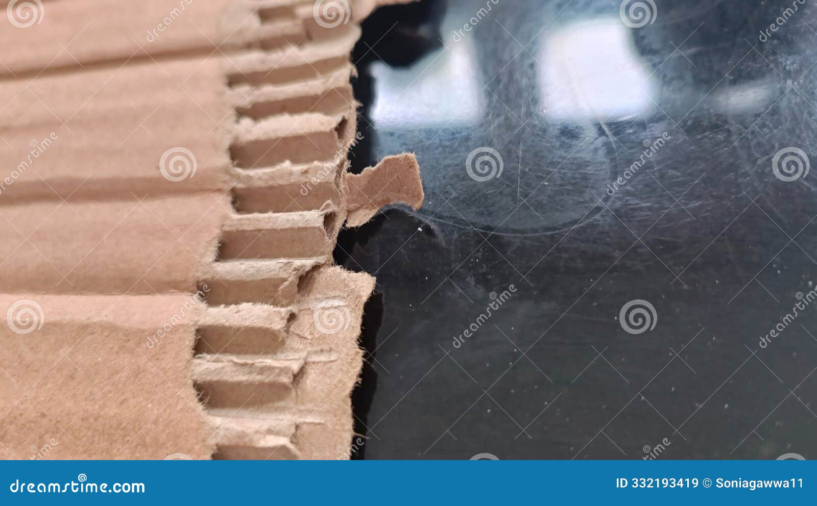 Wavy Cardboard Sheets Roofing Sheets Stacked Stock Image - Image of ...