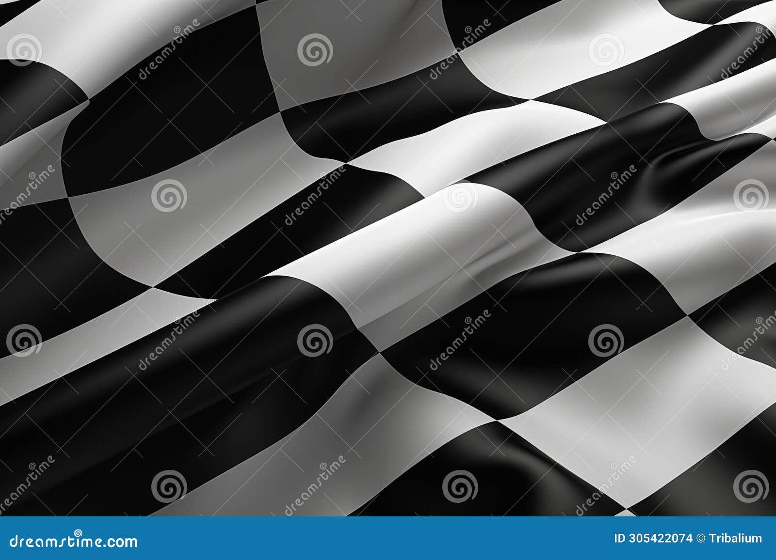 Wavy Checker Flag Pattern or Background Stock Illustration ...