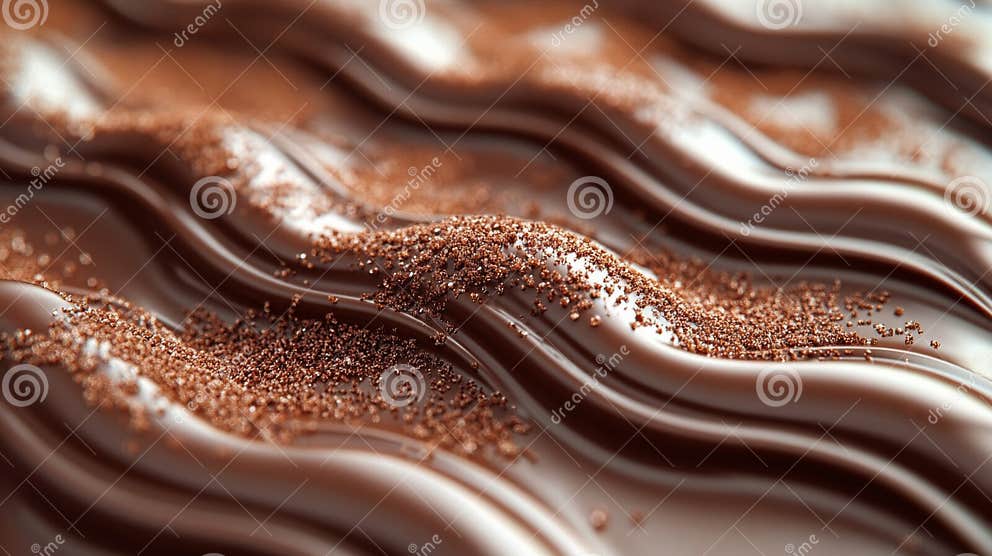 Wavy Chocolate Surface stock image. Image of confectionery - 335869885