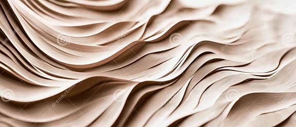 Wavy Clay Wall Texture - Surface Appears Undulated Stock Illustration ...
