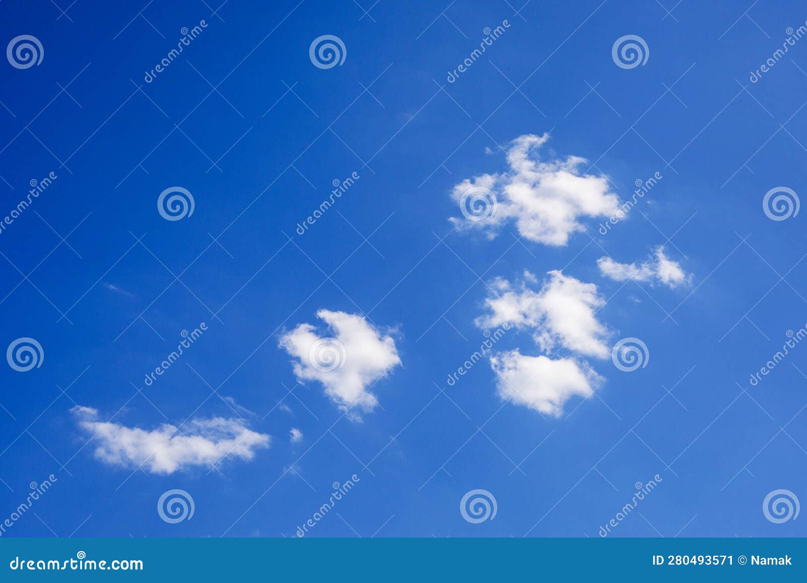 Wavy Cloud on Blue Sky Background, before Weather Stock Image - Image ...