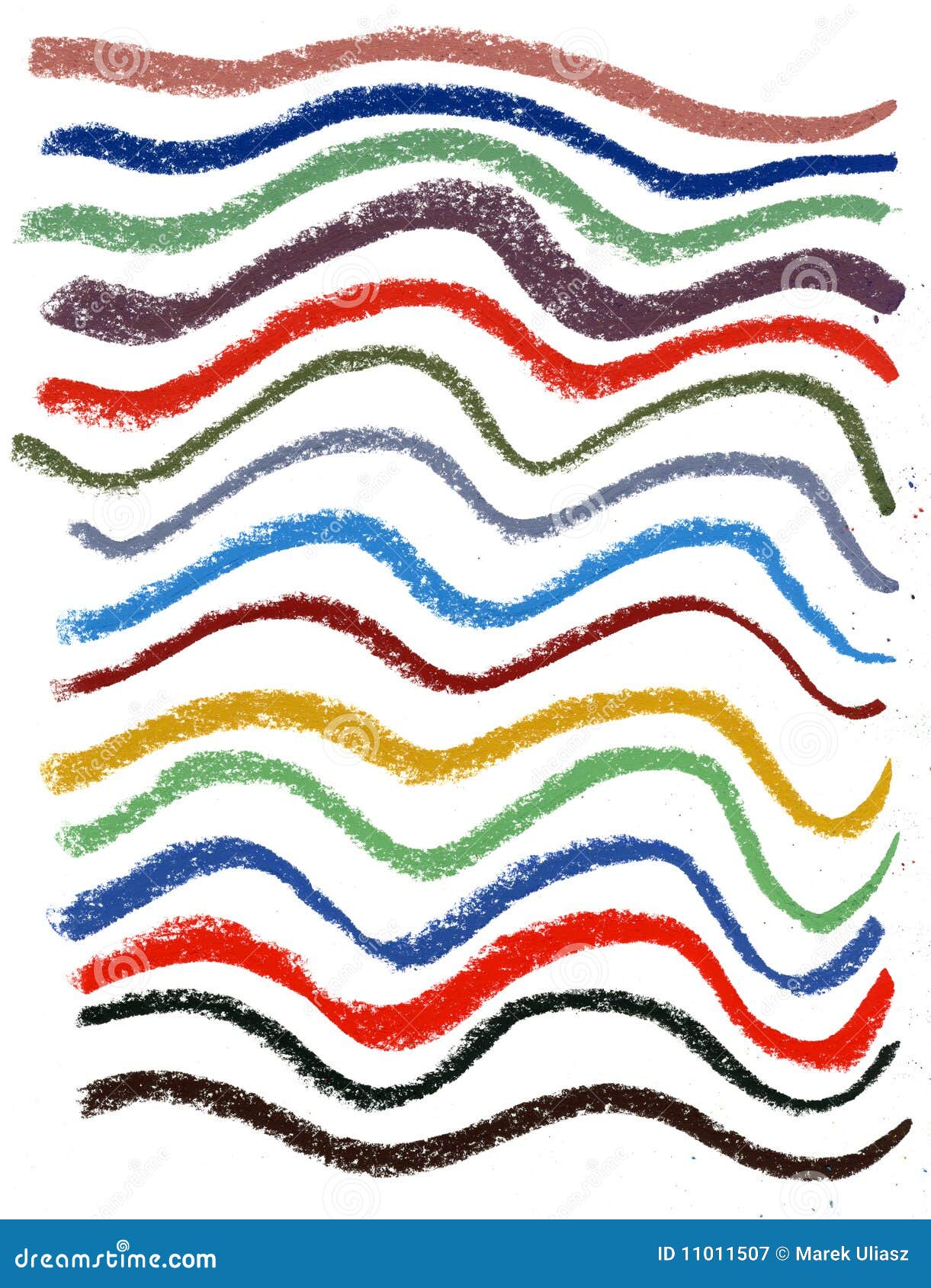 Wavy Color Lines with Soft Pastel Crayons Stock Image - Image of yellow ...