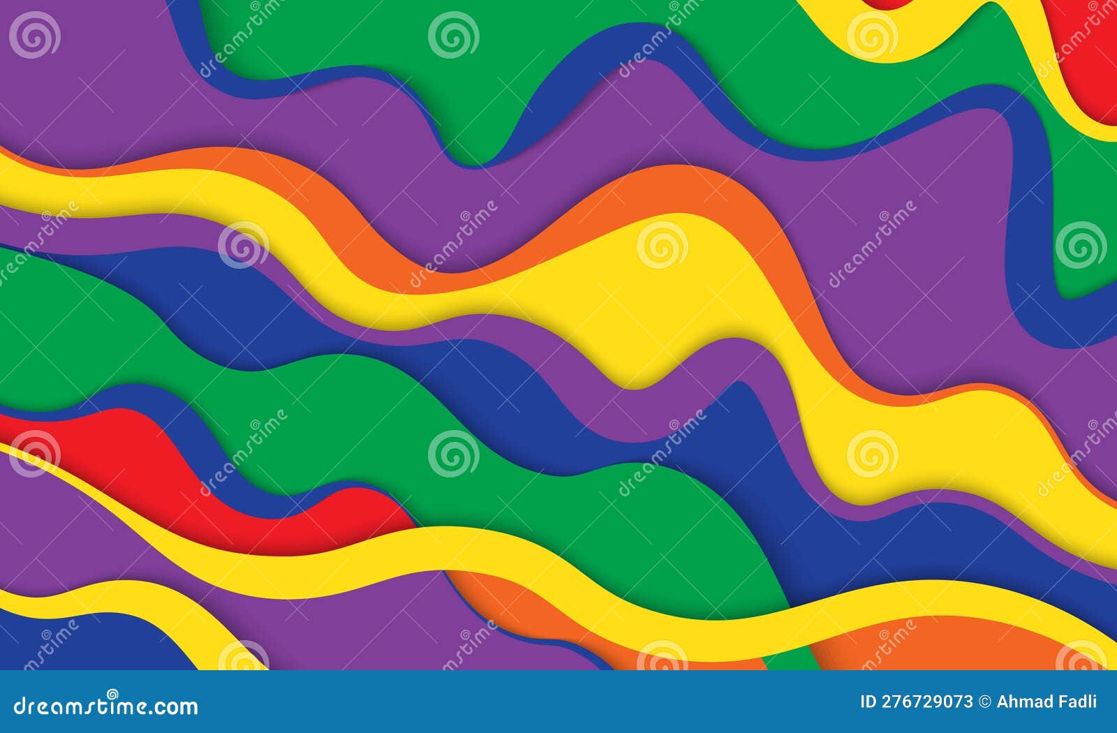 Wavy Colorful Abstract Background Design Stock Vector - Illustration of ...