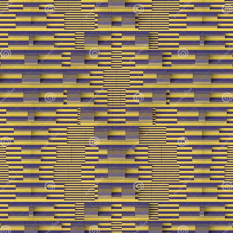 Wavy Complex Symmetrical Pattern. 3d Rendering Digital Illustration ...