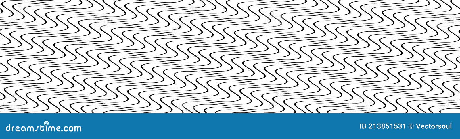 Wavy, Curvy, Curved Lines Abstract Seamlessly Repeatable Rectangle ...