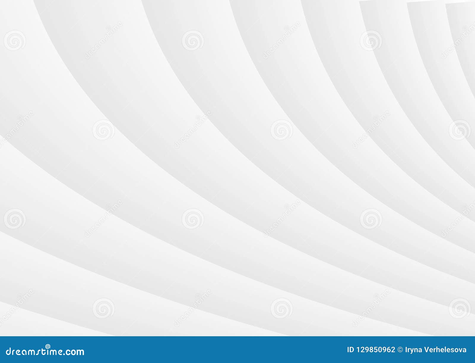 Wavy 3D White Background of Abstract Waves. Vector Stock Vector ...