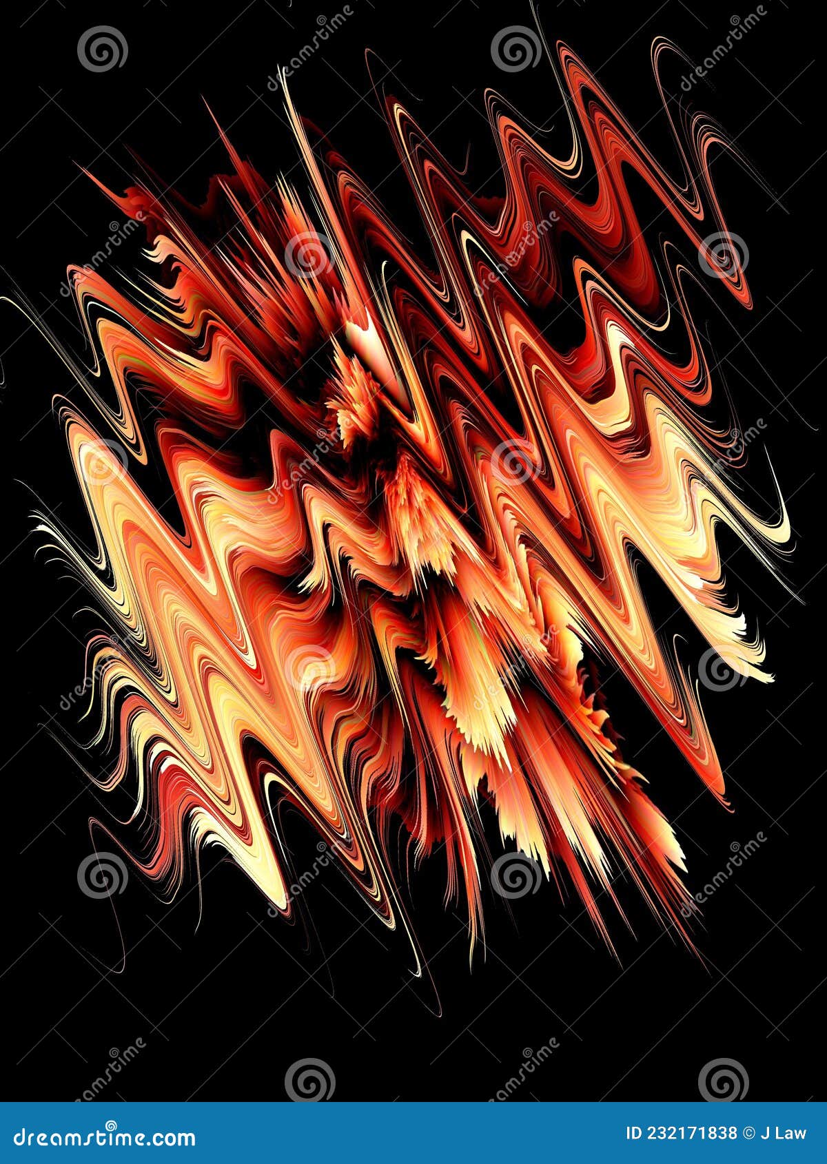 Wavy Distortion Of Continuous Space-time Continuum Stock Photography ...