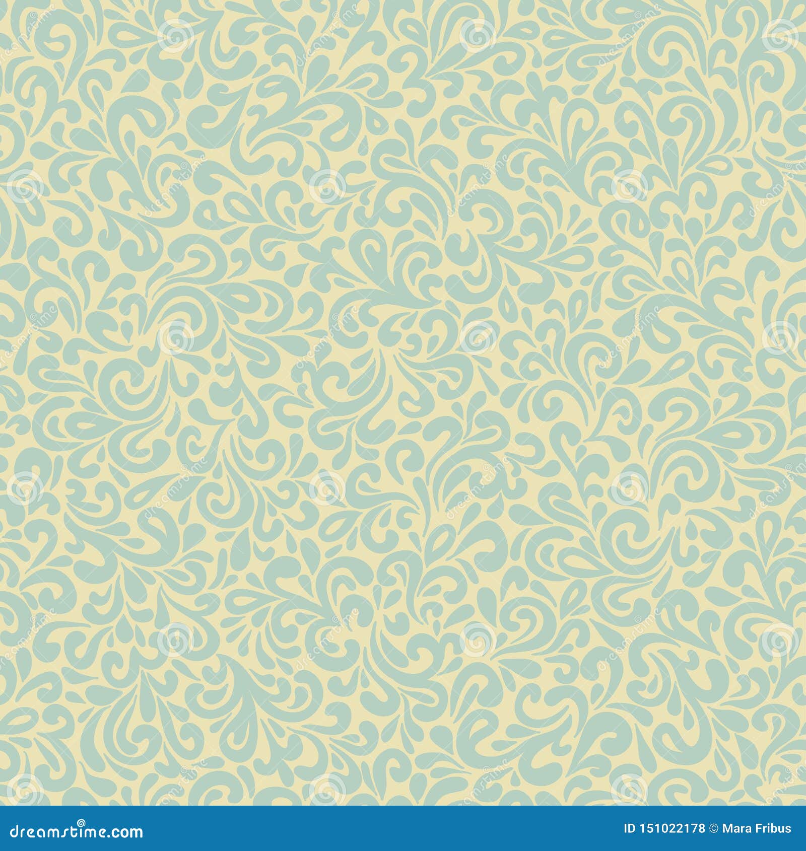 Wavy Doodle Seamless Pattern Stock Vector - Illustration of tile ...