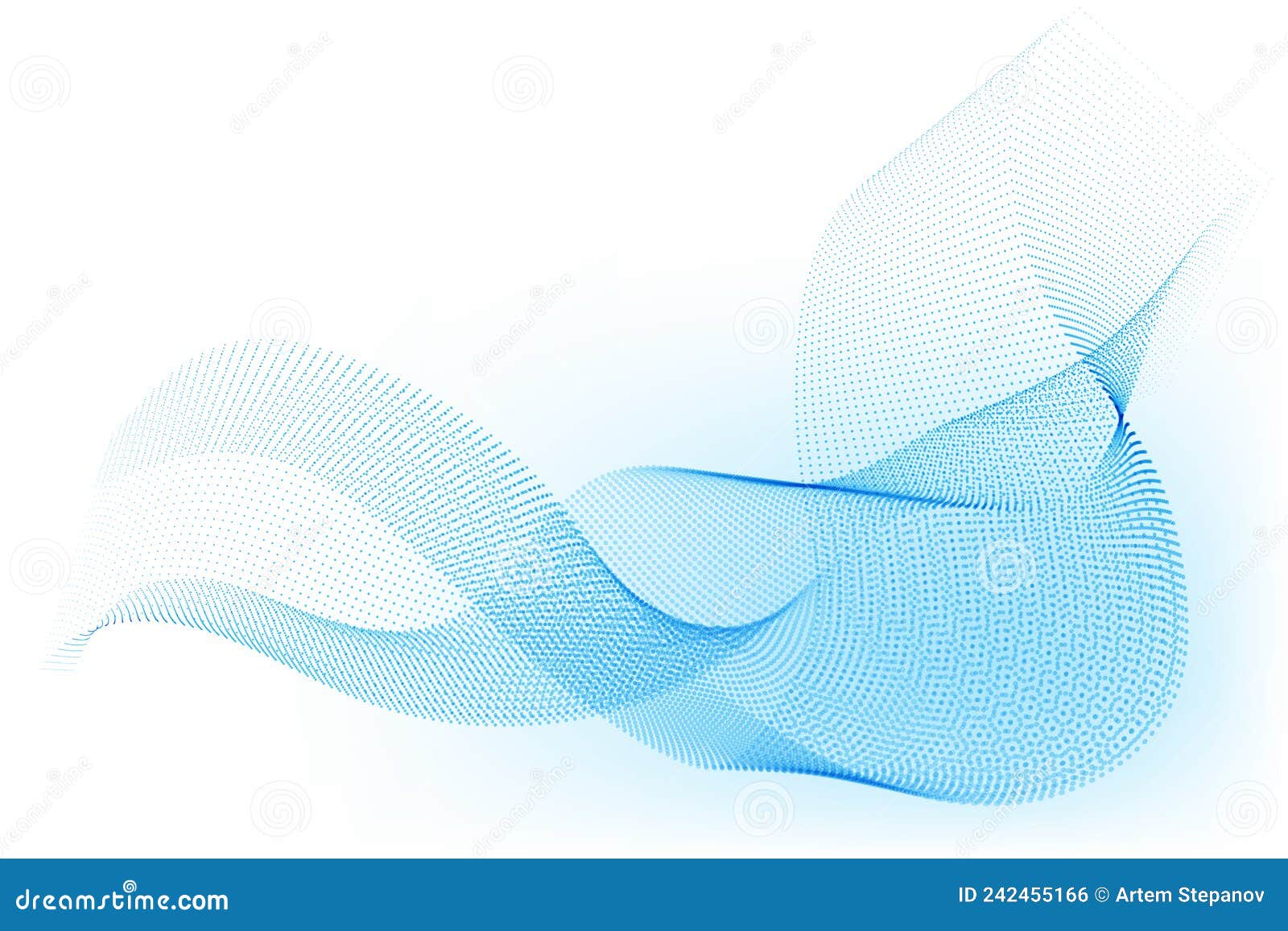 Wavy Dot Line Pattern stock vector. Illustration of particle - 242455166
