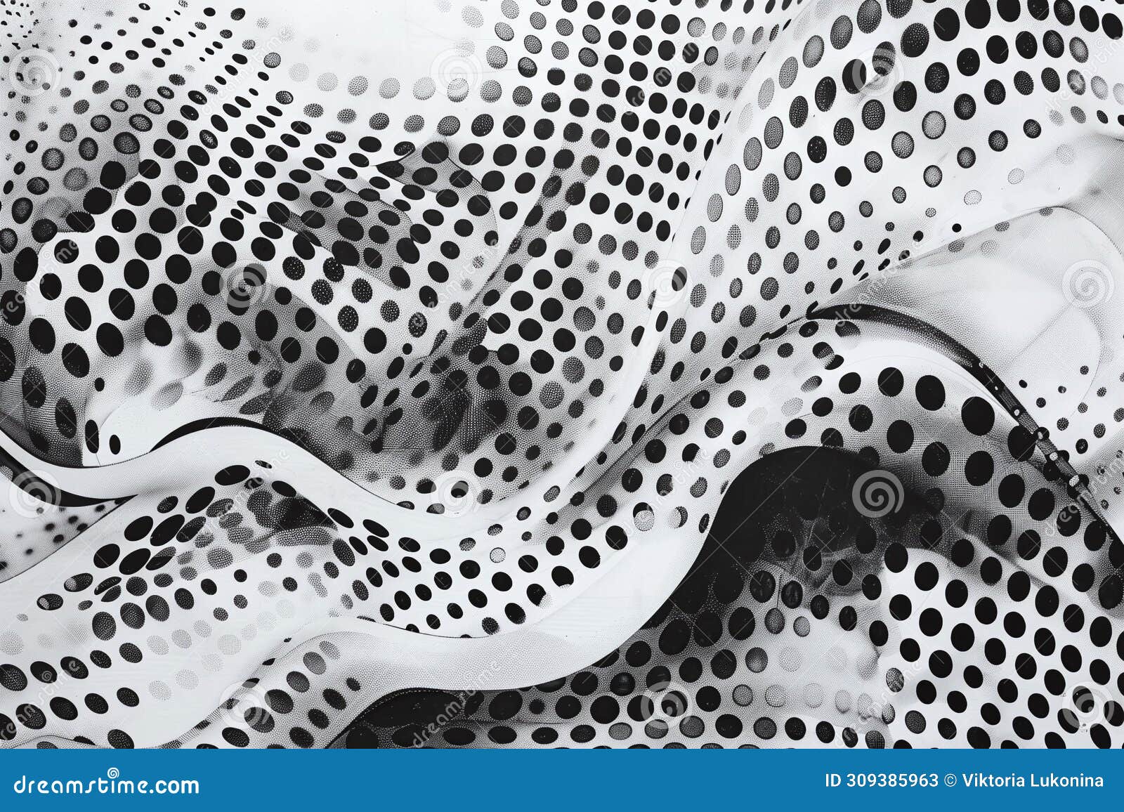 Wavy Dot Matrix Abstract Design Stock Image - Image of effect ...