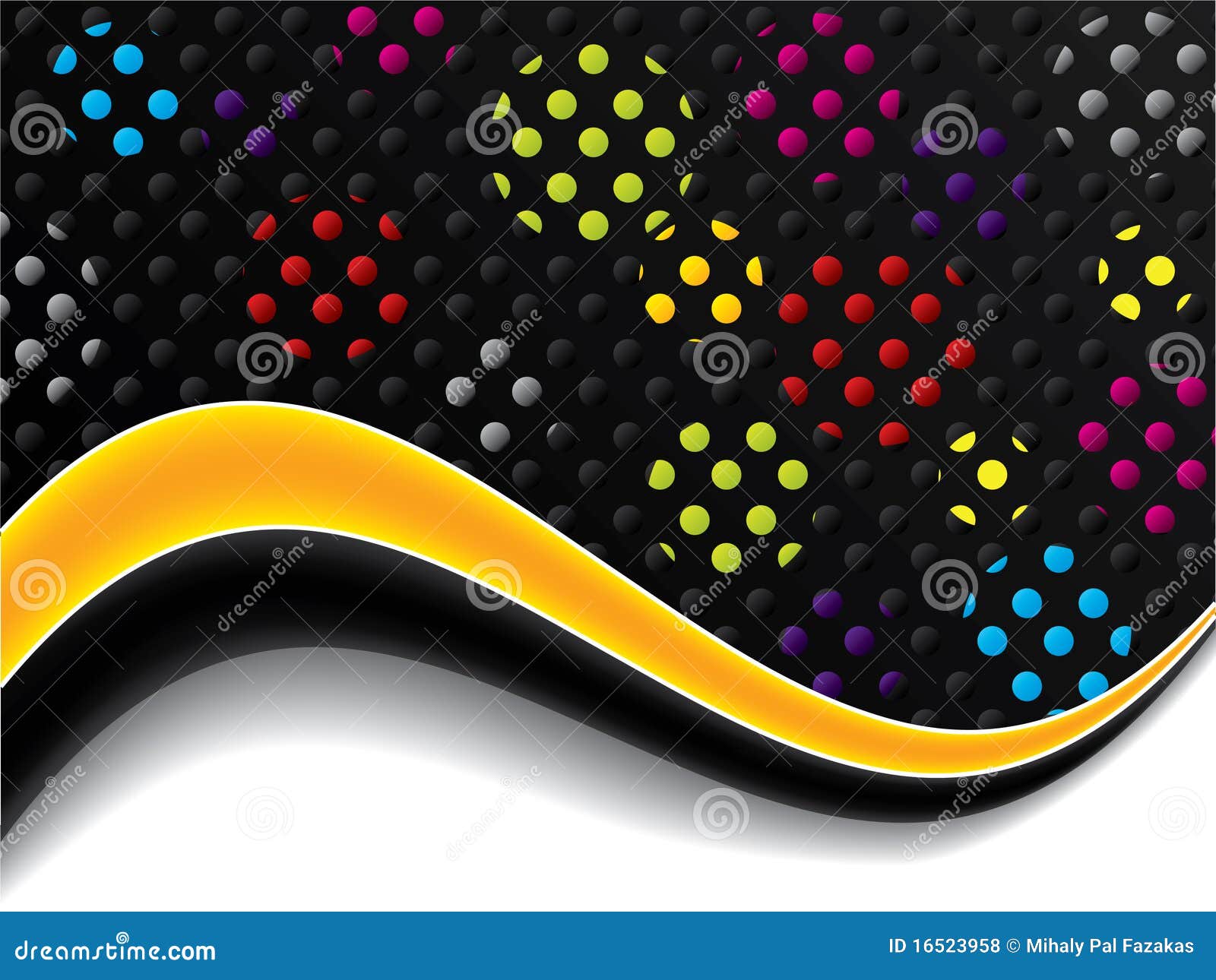 Wavy dots stock vector. Illustration of editable, form - 16523958