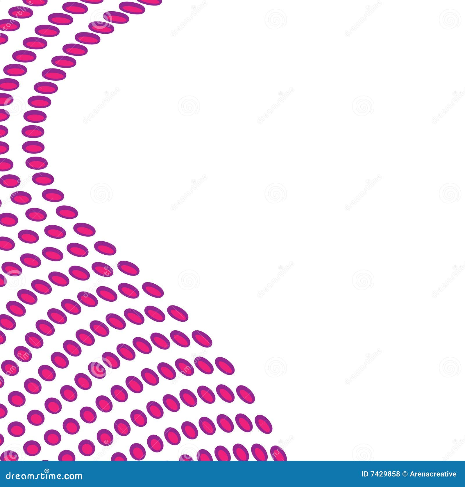 Wavy Dots Layout stock vector. Illustration of girly, circles - 7429858