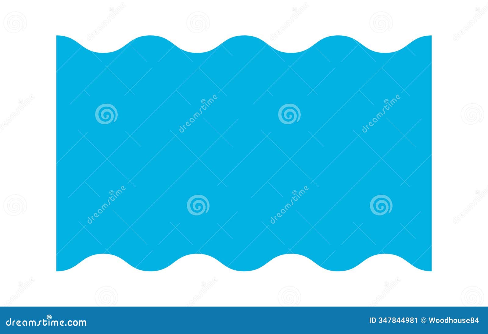 Wavy Edge Rectangle Shapes Icon Vector Set | CartoonDealer.com #309070382