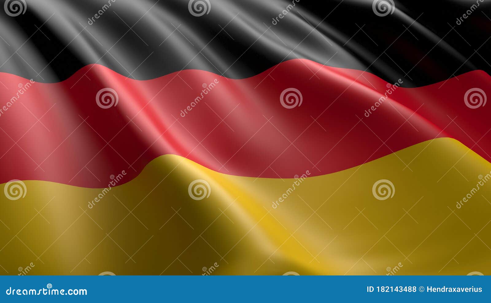 Wavy flag of German stock illustration. Illustration of germany - 182143488