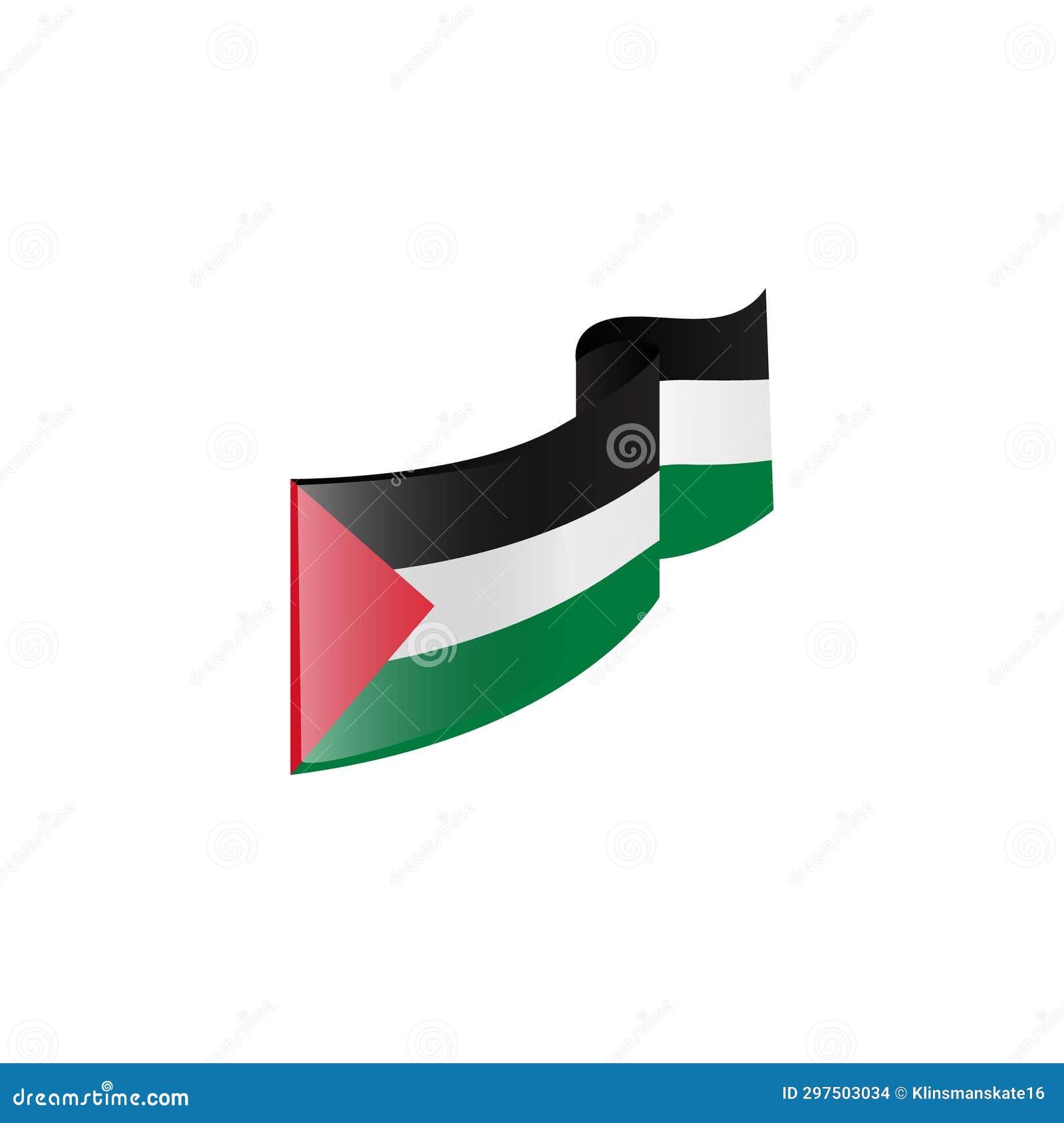 Flag Of Palestine On Fabric Surface. Palestine National Flag On Texture ...