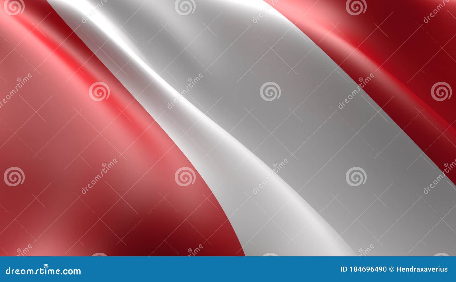 Wavy flag of Peru stock illustration. Illustration of nation - 184696490