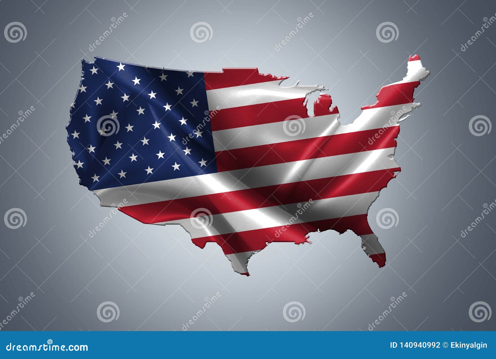 Wavy Flag in USA Country stock illustration. Illustration of freedom ...