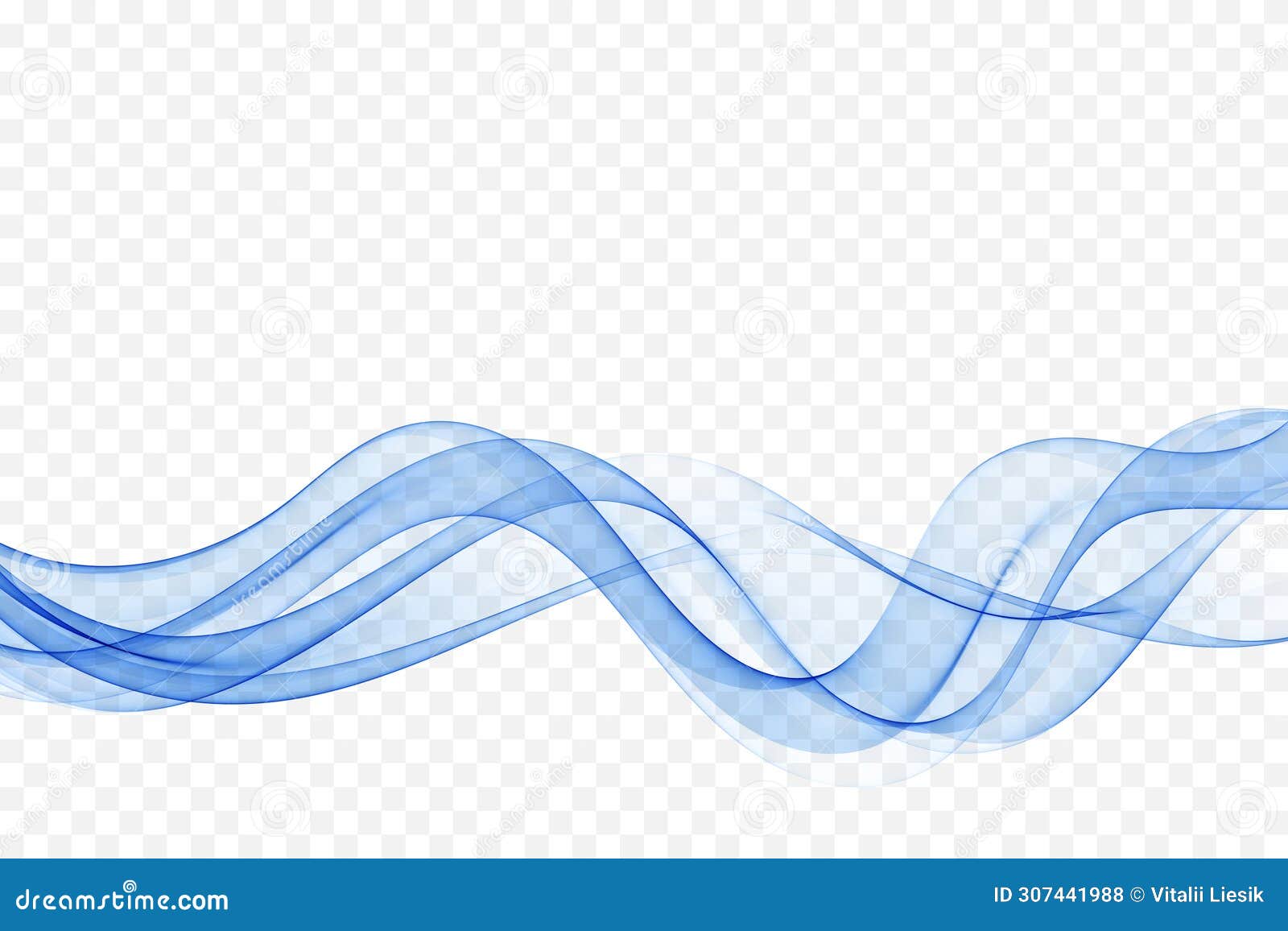 Wavy Flow of Blue Abstract Wave Motion. Stock Photo - Image of dynamic ...