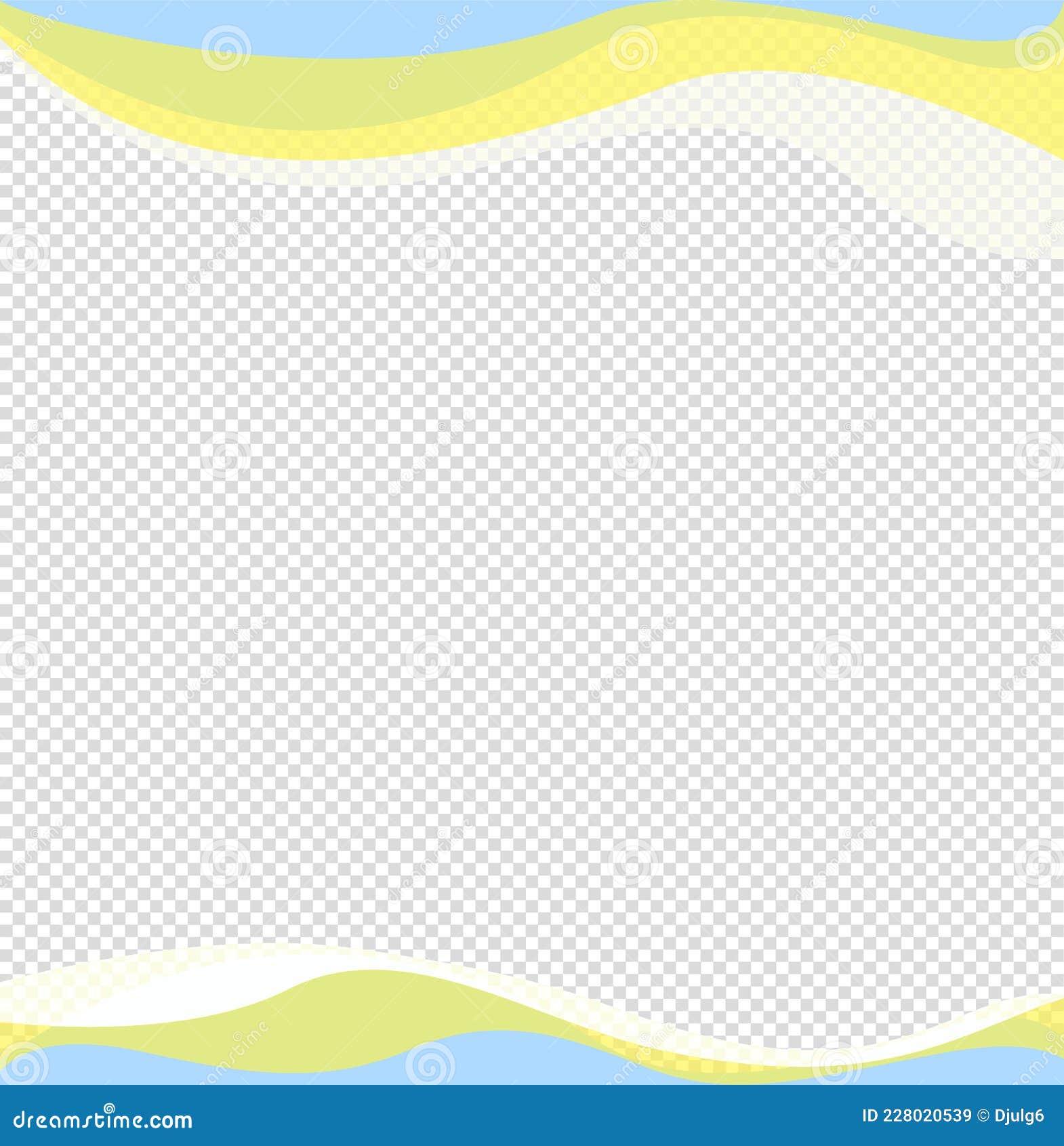 Wavy Frame Design Element. Decor for Brochure, Banner, Flyer. Color ...