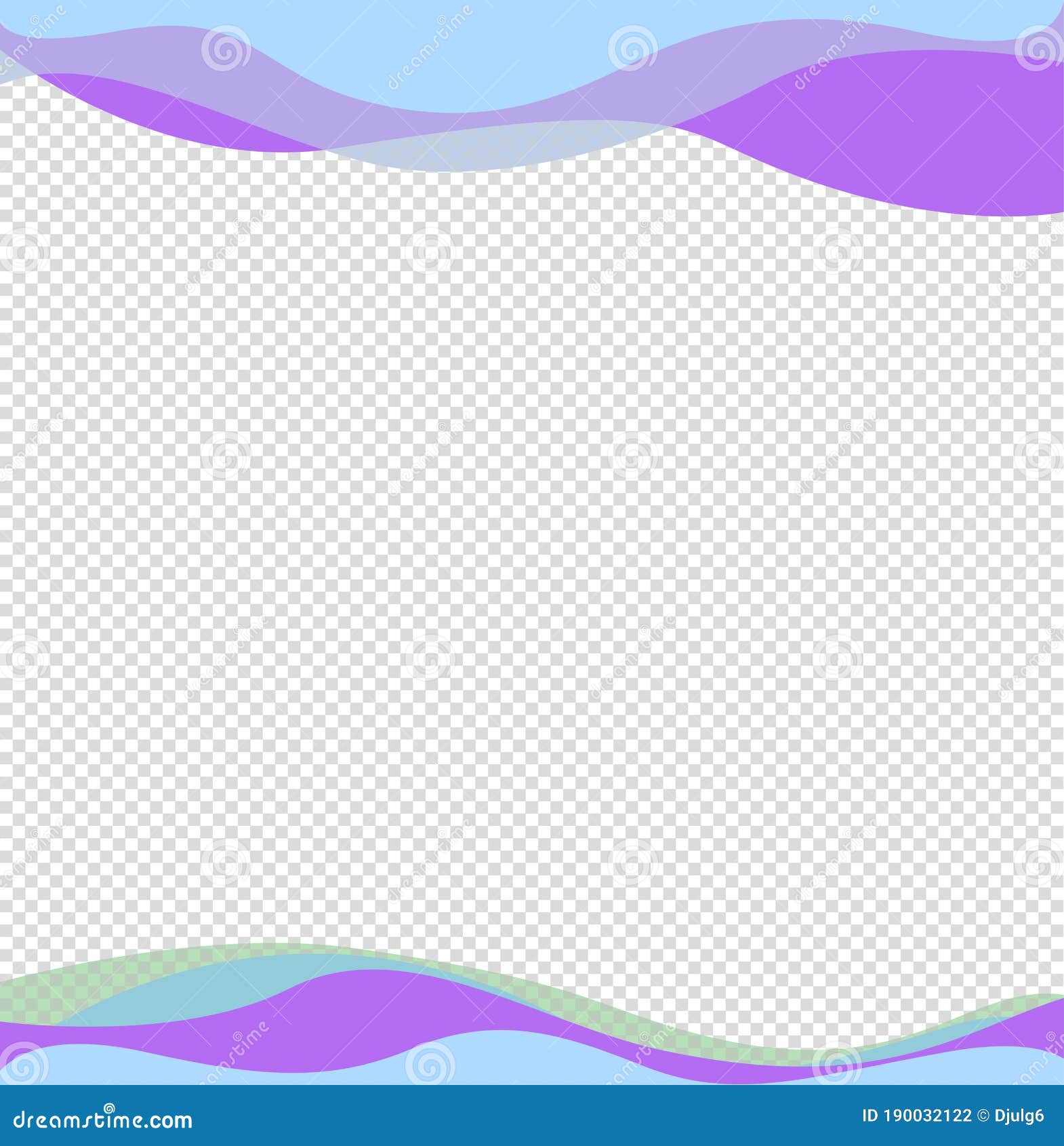 Wavy Frame Design Element. Decor for Brochure, Banner, Flyer. Color ...