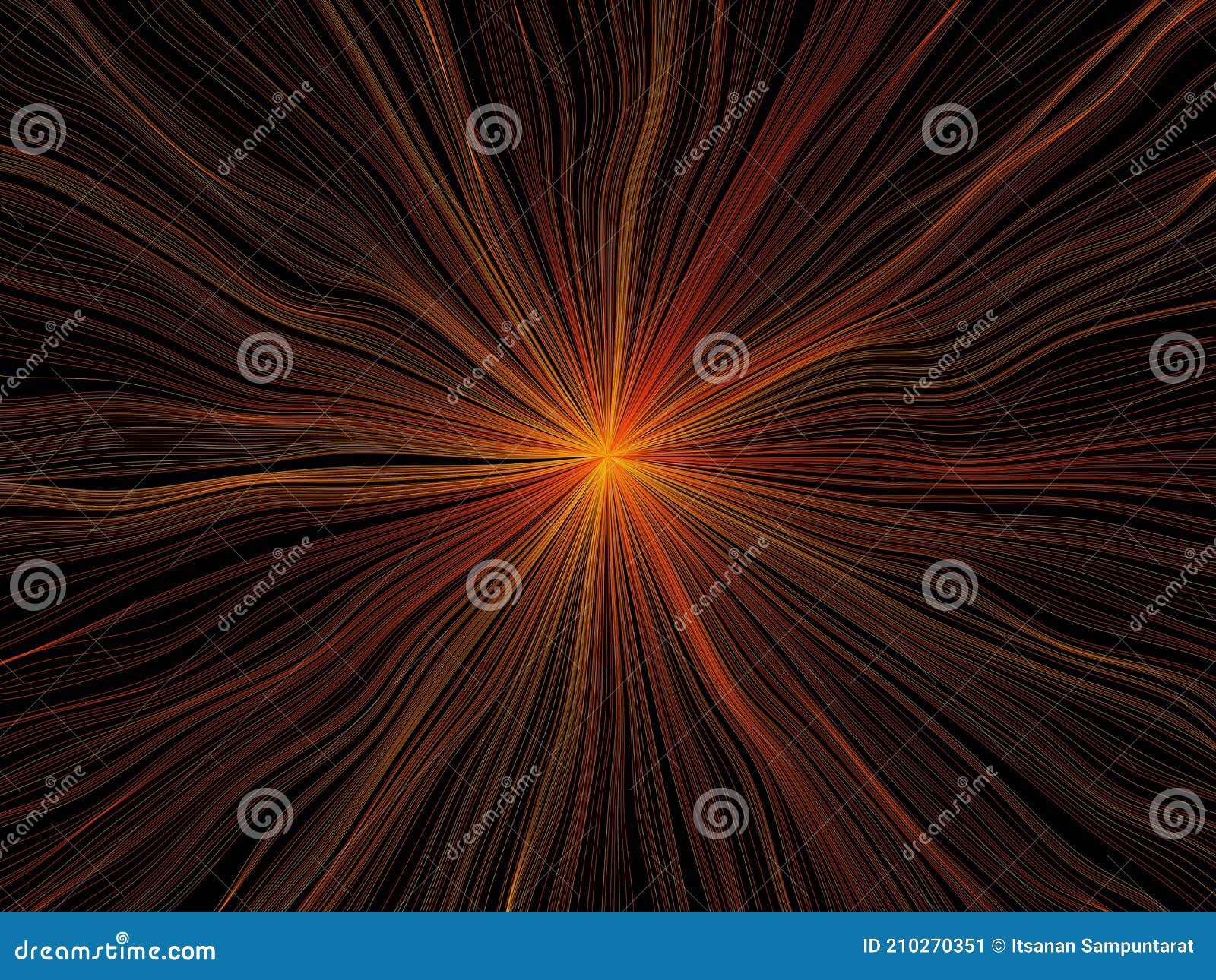 Wavy Glowing Red Color Lines Stock Illustration - Illustration of ...