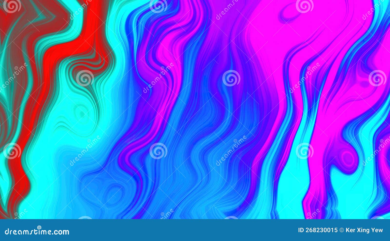 Wavy Gradient Colorful Ink Effect Background Stock Illustration ...