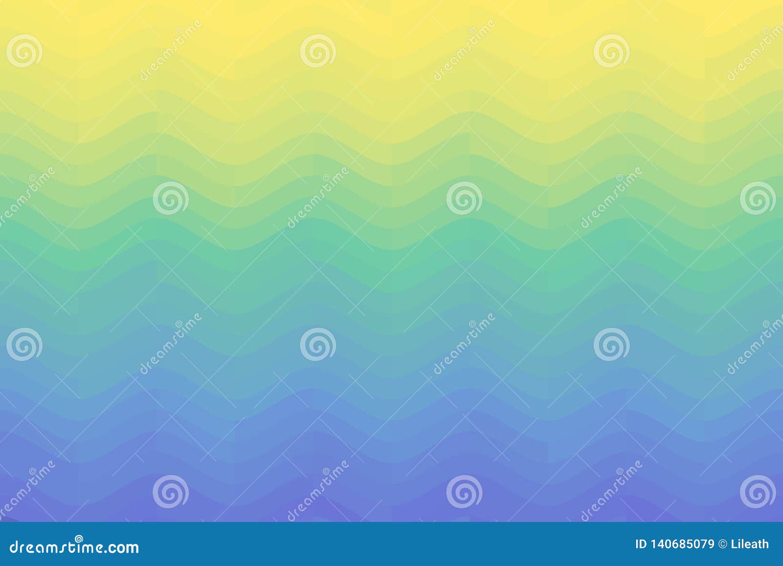 Wavy Gradient Pattern Consisting of Small Shapes. Smooth Transition ...