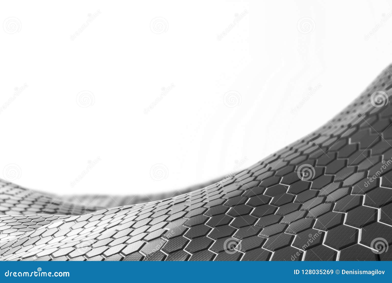 Gray Honeycomb Pattern Surface, White Background Stock Illustration ...
