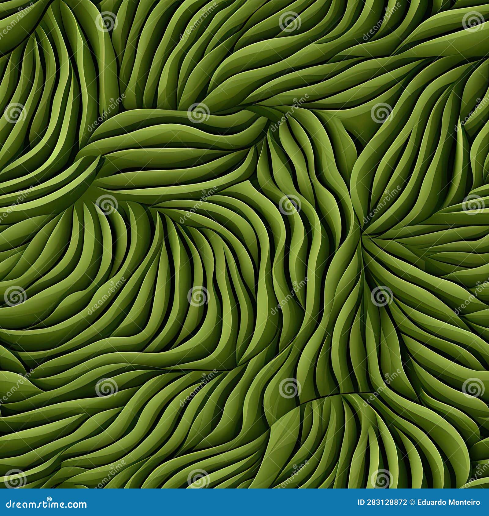 Wavy Green Seamless Texture (tiled) Stock Illustration - Illustration ...