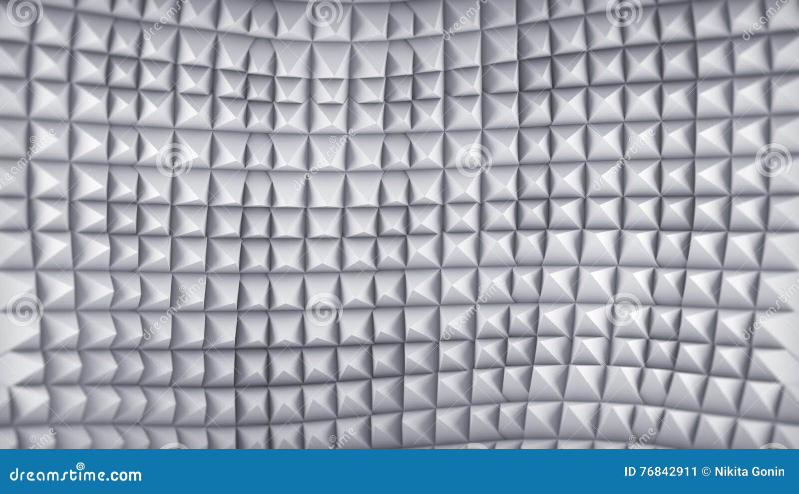 Wavy Grey 3D Pattern. Abstract Render Stock Illustration - Illustration ...