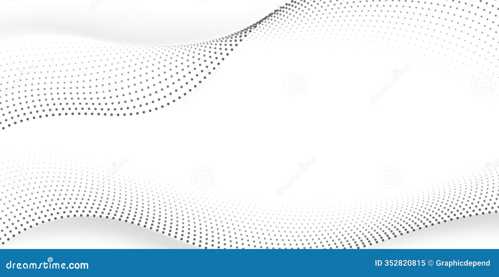Wavy Grey Dotted Texture Halftone Pattern Lines Isolated on White ...