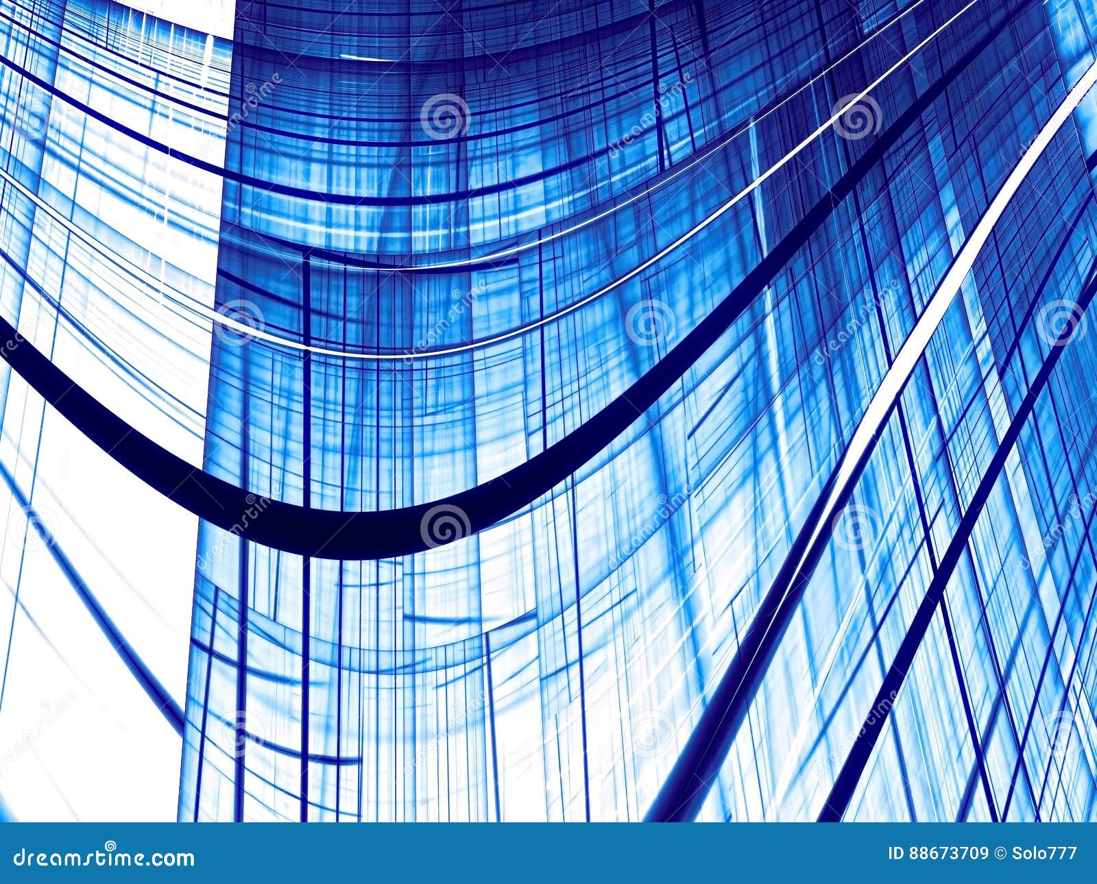 Wavy Grid - Abstract Digitally Generated Image Stock Illustration ...