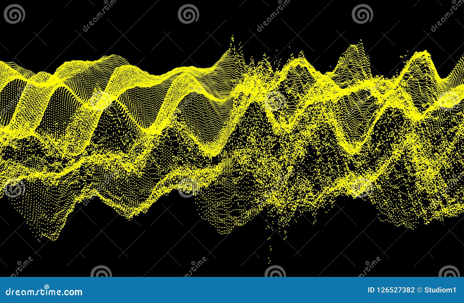 Wavy Grid Background. 3d Abstract Vector Illustration. Stock Vector ...