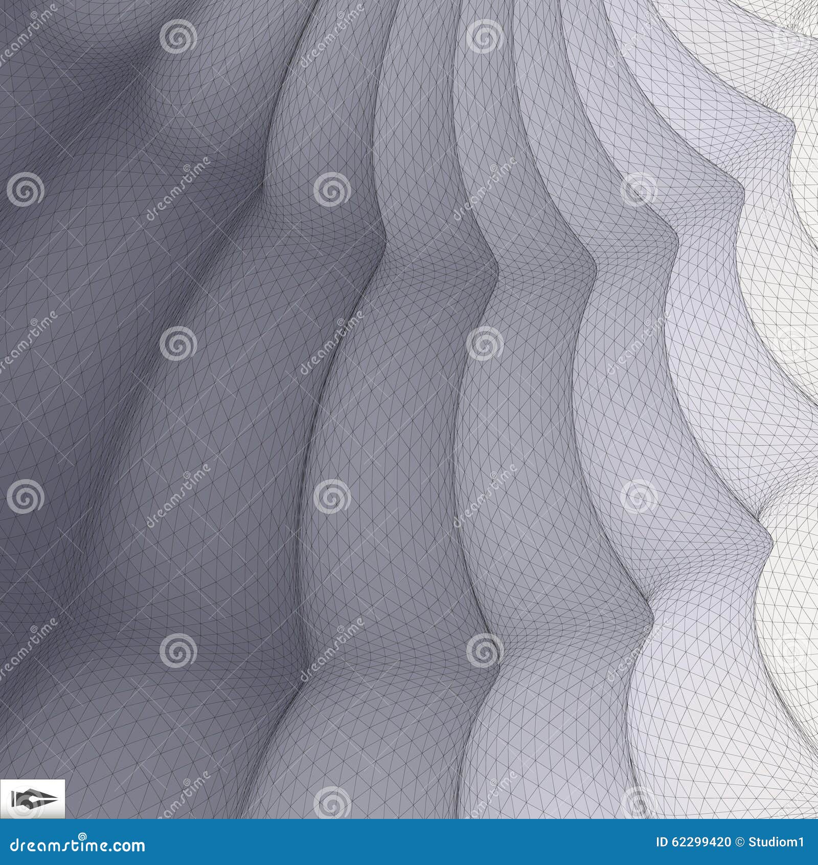 Wavy Grid Background. Mosaic Stock Vector - Illustration of card ...