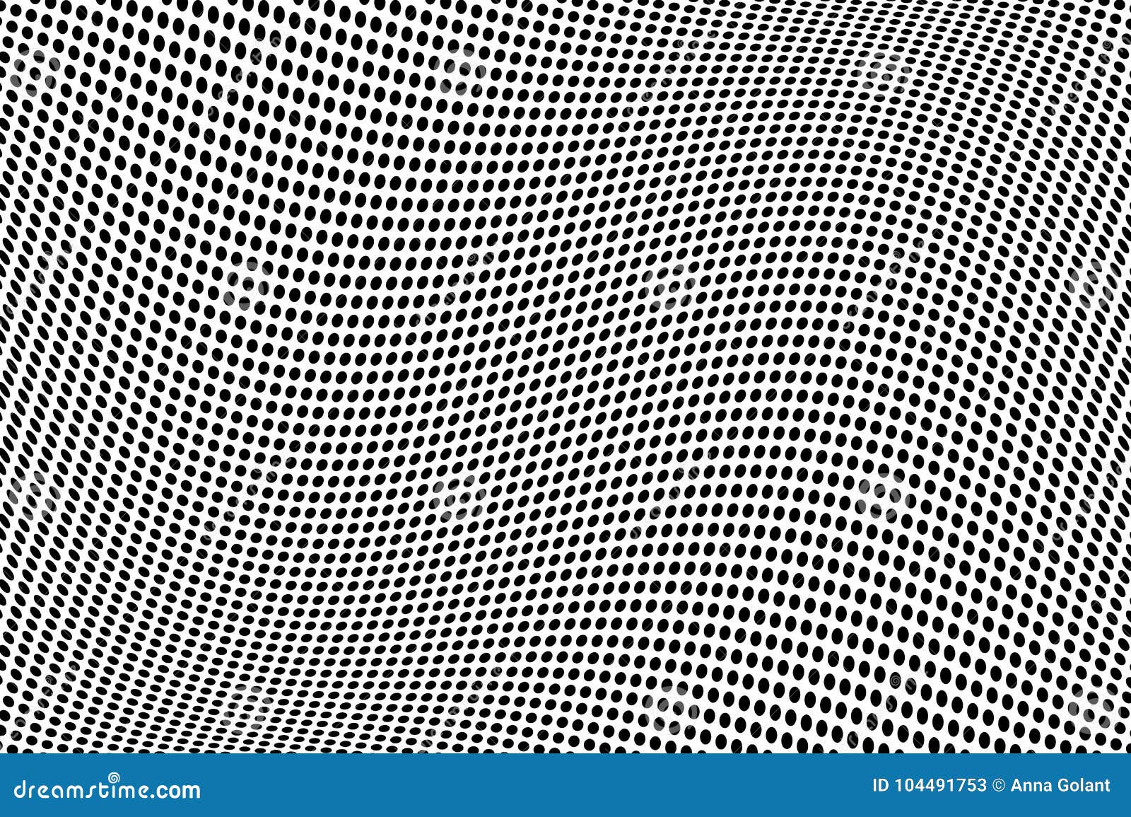 Wavy Halftone Background. Comic Dotted Pattern. Pop Art Style Stock ...