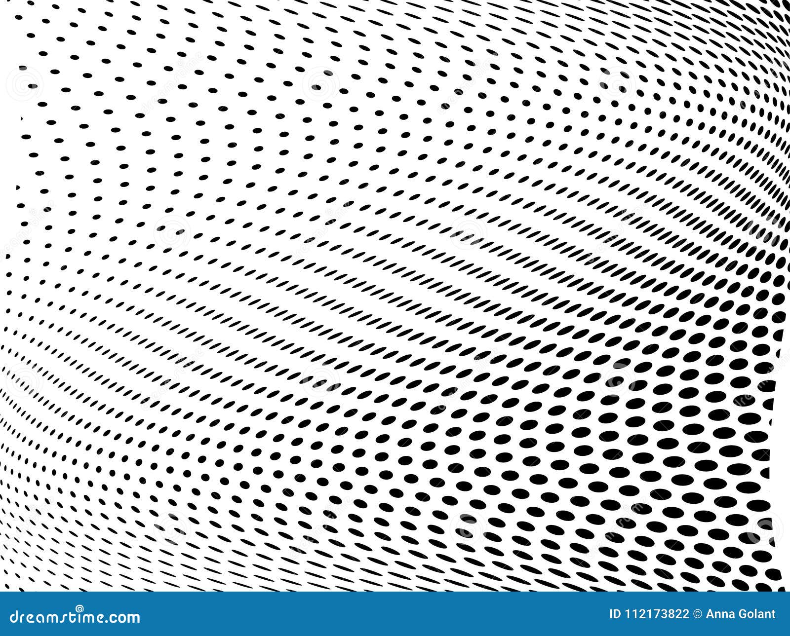 Wavy Halftone Pattern. Comic Background. Dotted Backdrop with Circles ...