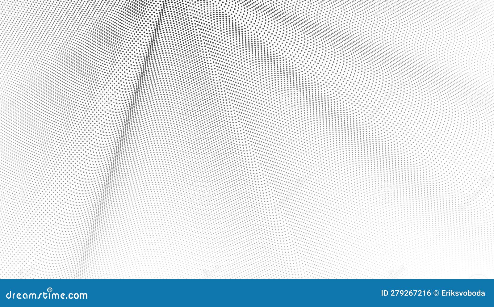 Wavy Halftone Pattern. Rays Effect with Disappearing Stock Vector ...