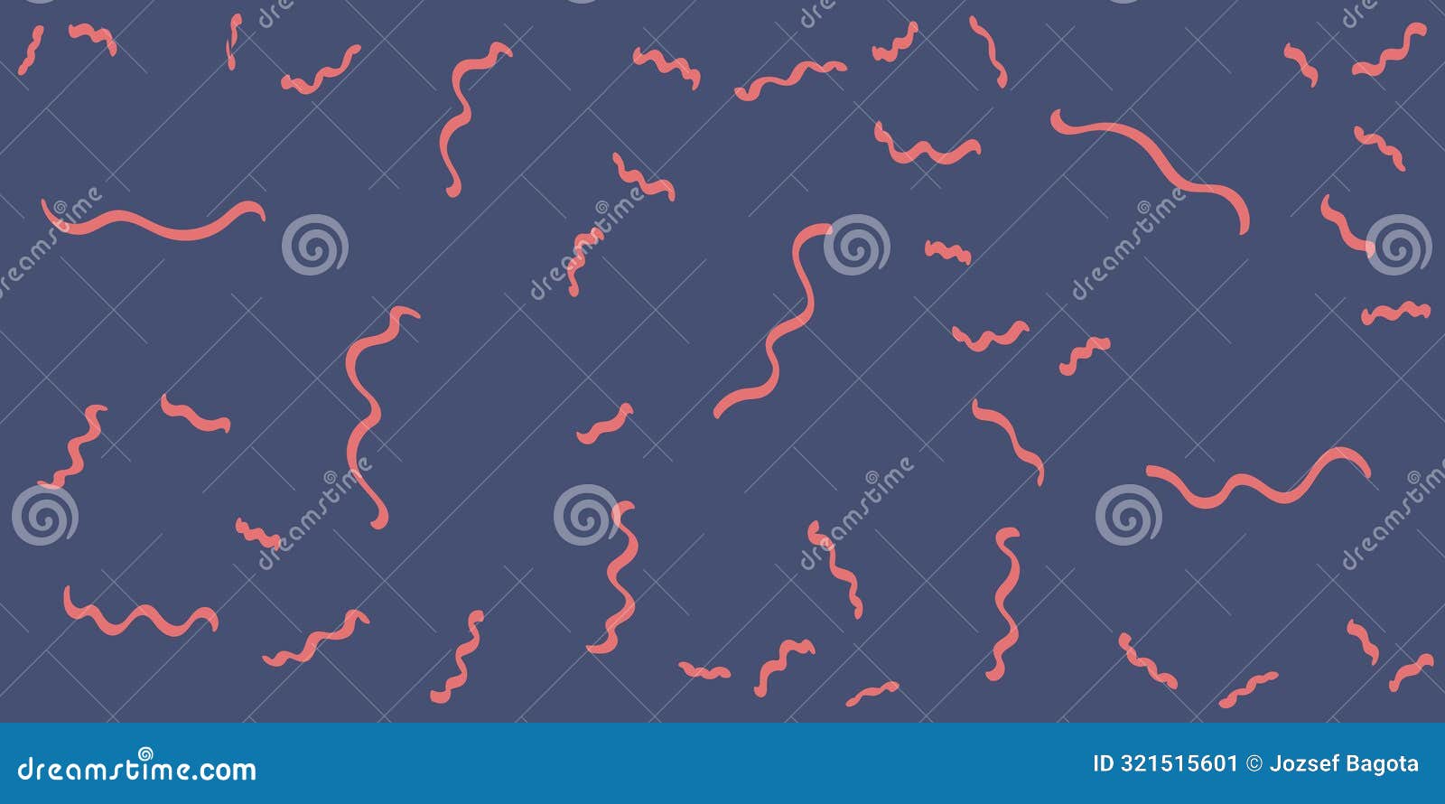 Wavy Hand Drawn Red Lines Pattern - Texture, Editable Vector Background ...