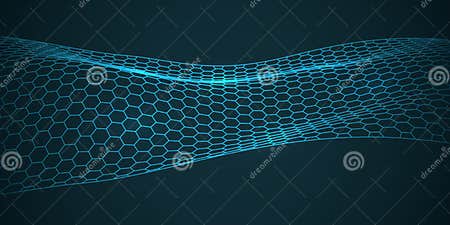 Wavy Hexagon Pattern Modern Background Stock Vector - Illustration of ...