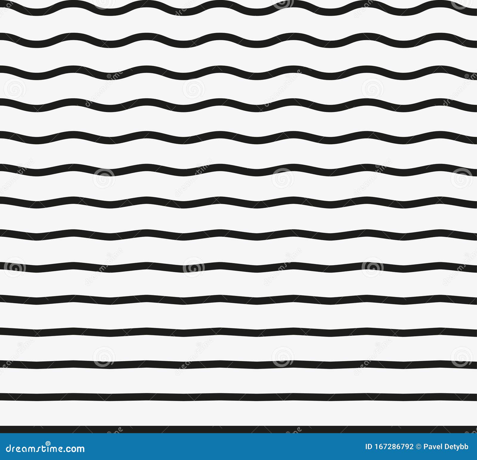 Wavy Horizontal Lines. Vector Illustration, Flat Design Stock ...