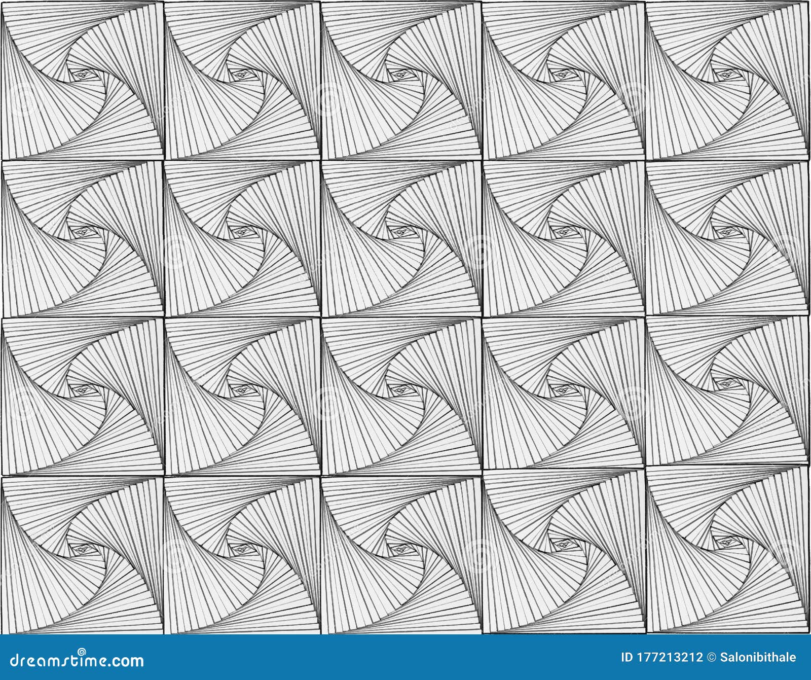 Abstract Graphic Texture,Wave Illusion Grayscale 3d Vector Seamless ...