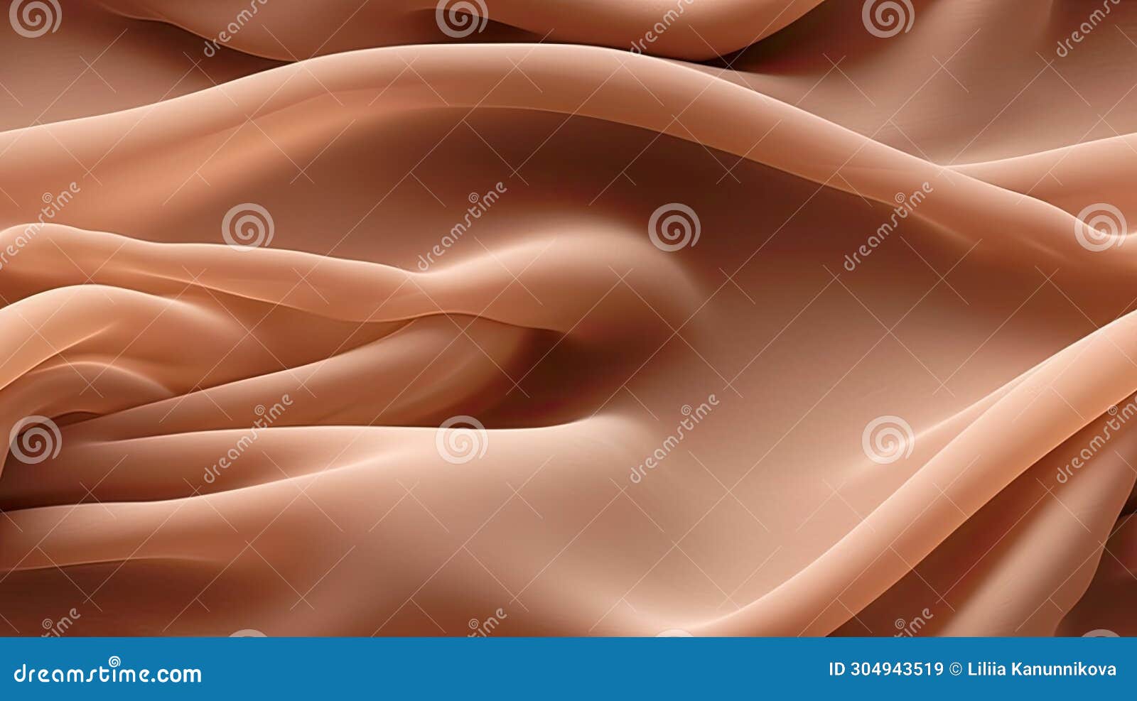 Wavy Light Brown Crepe Chiffon Elegantly Folded, Highlighting the ...