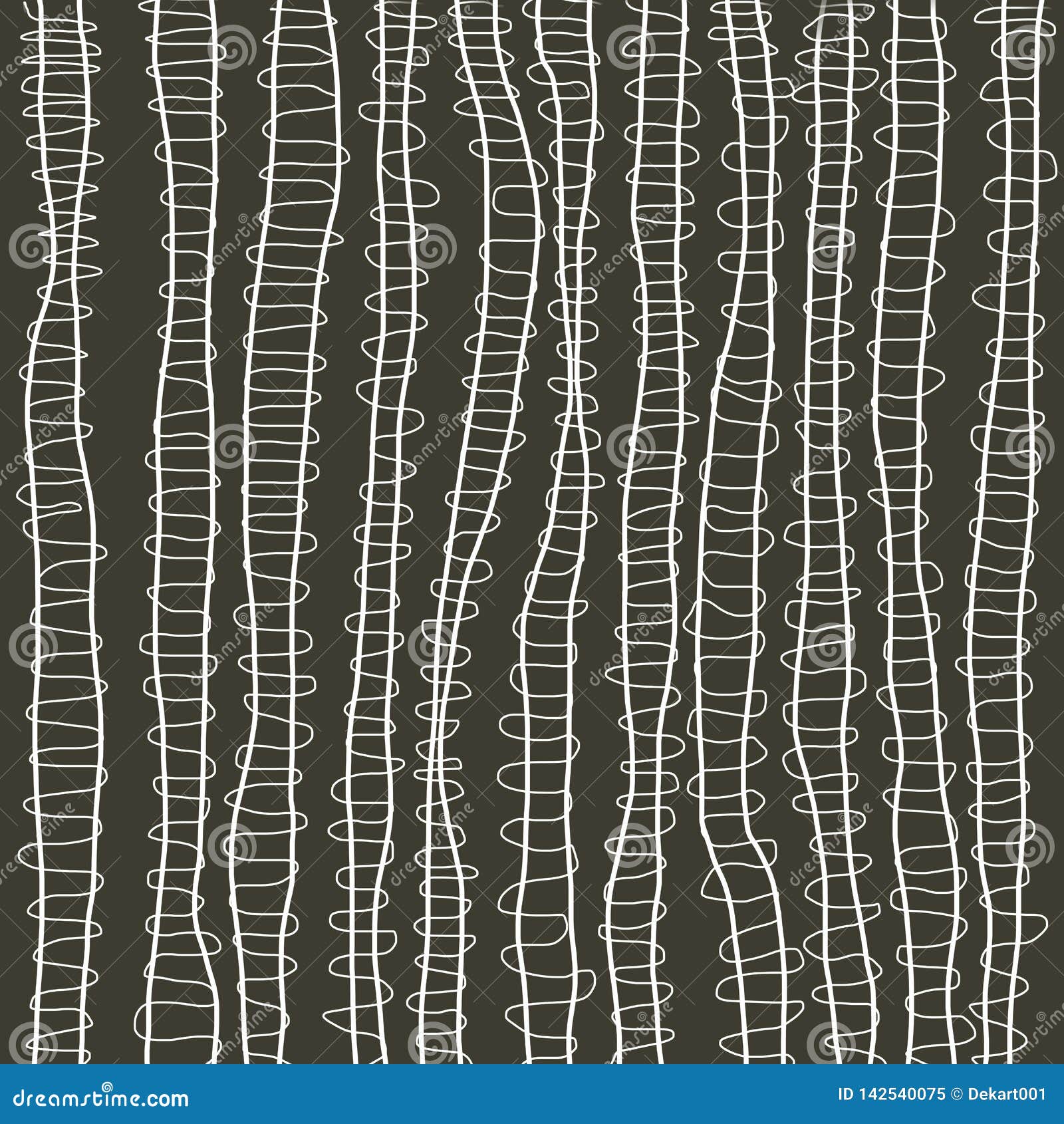 Wavy Light Natural Line Pattern with Abstract Design Stock Illustration ...