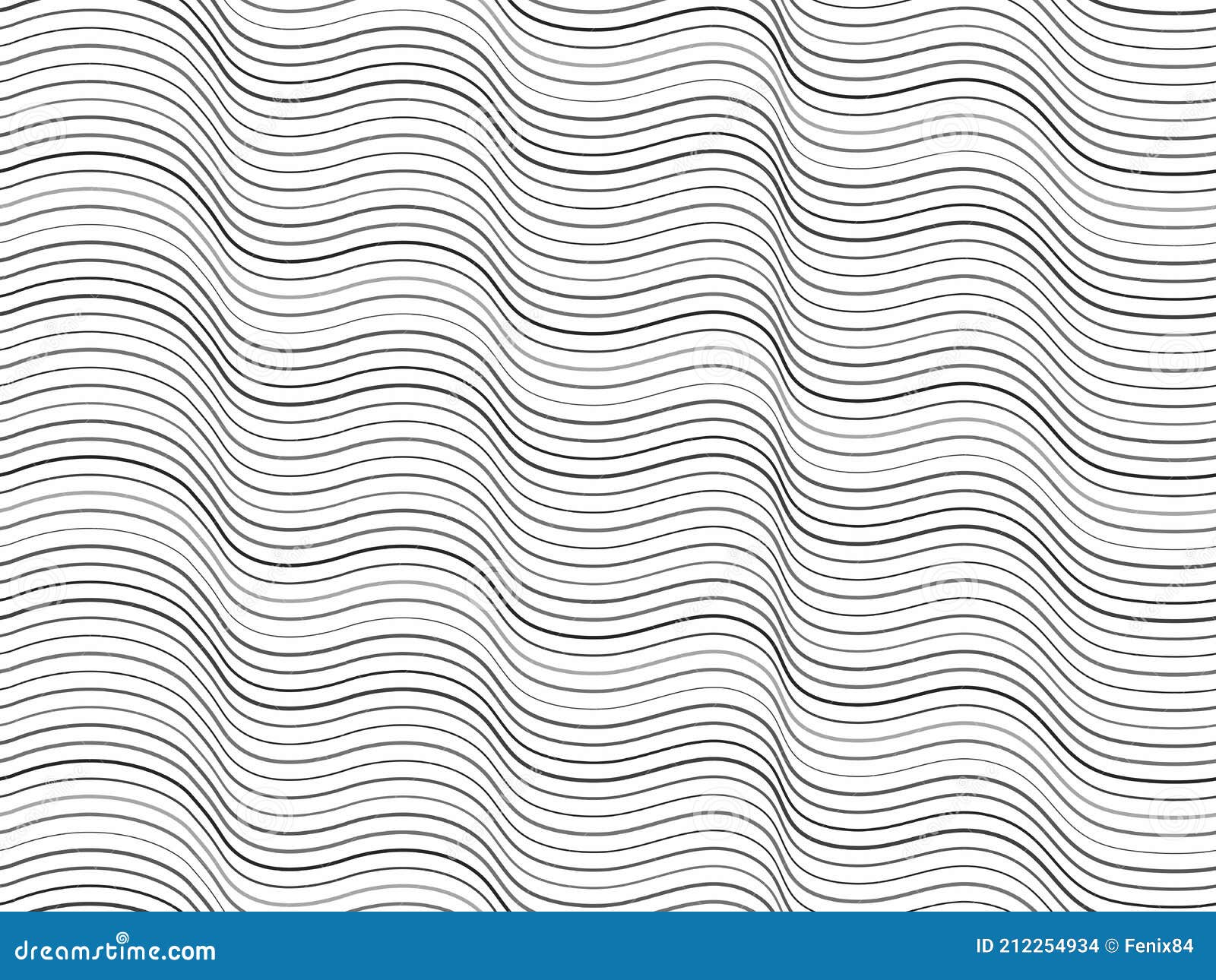 Wavy Line Seamless Pattern. Universal Vector Texture Stock Vector ...