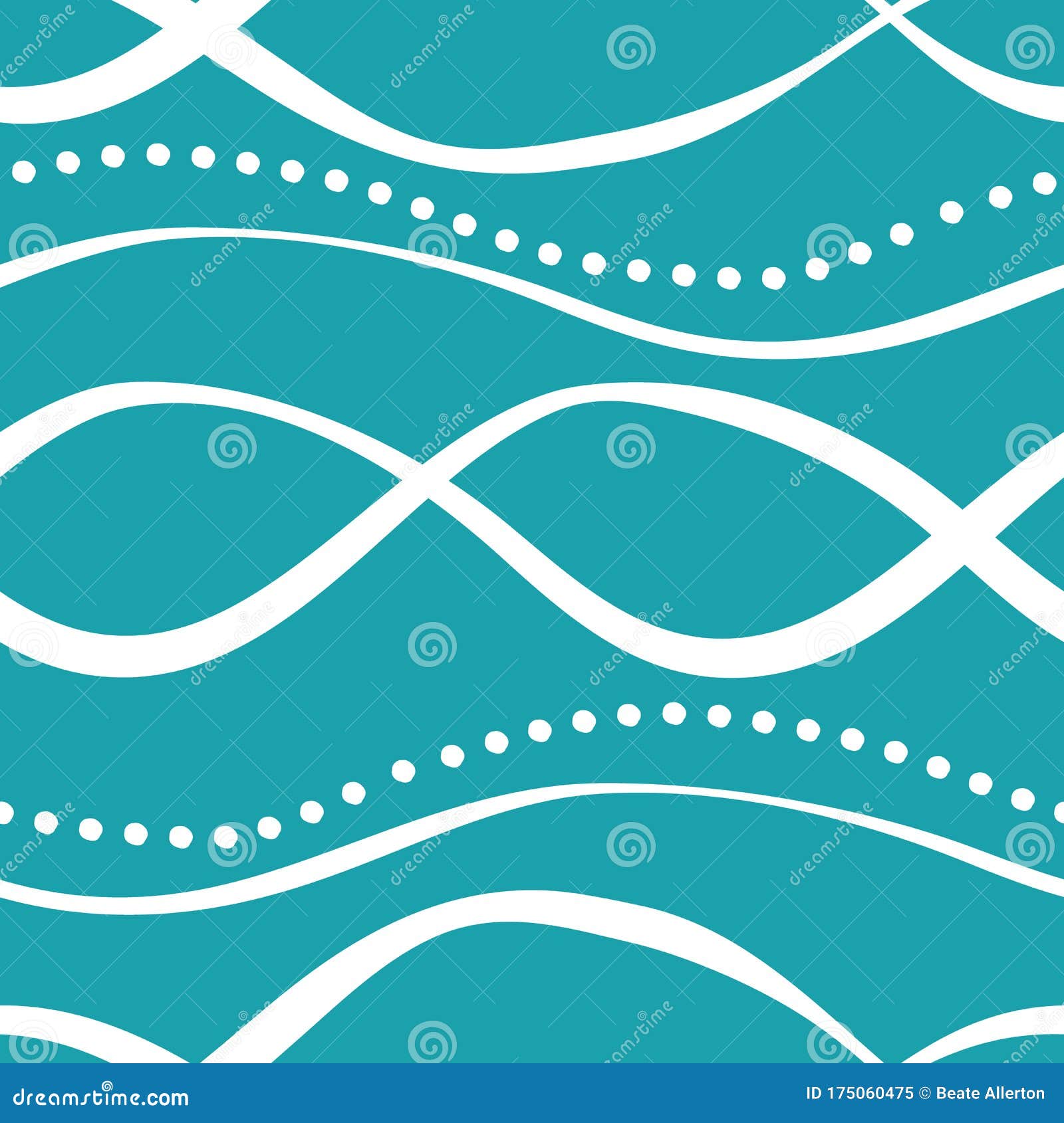 Wavy Line Seamless Vector Pattern Background. Twisted Striped Linear ...