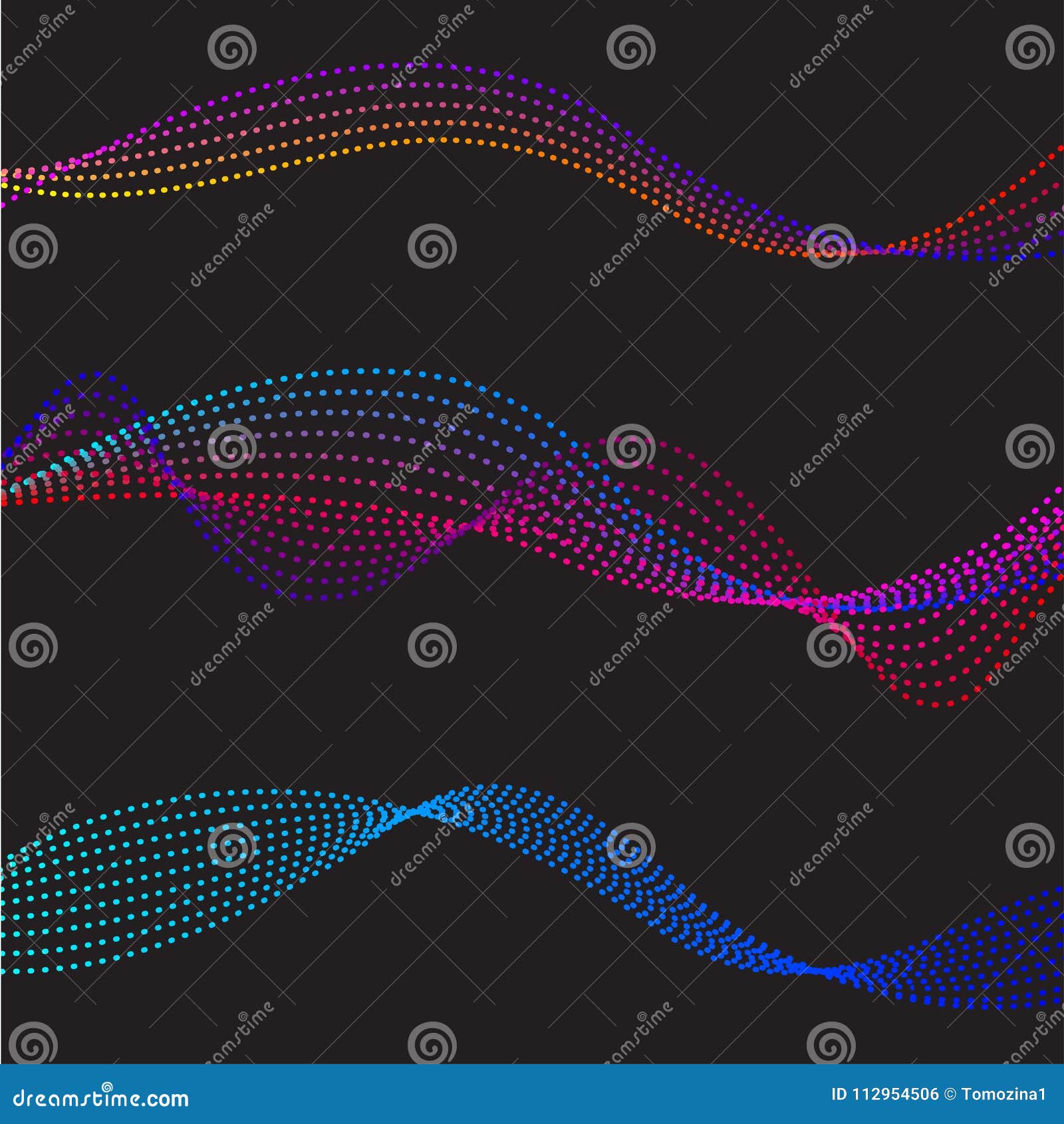 Set wavy line stock vector. Illustration of futuristic - 112954506