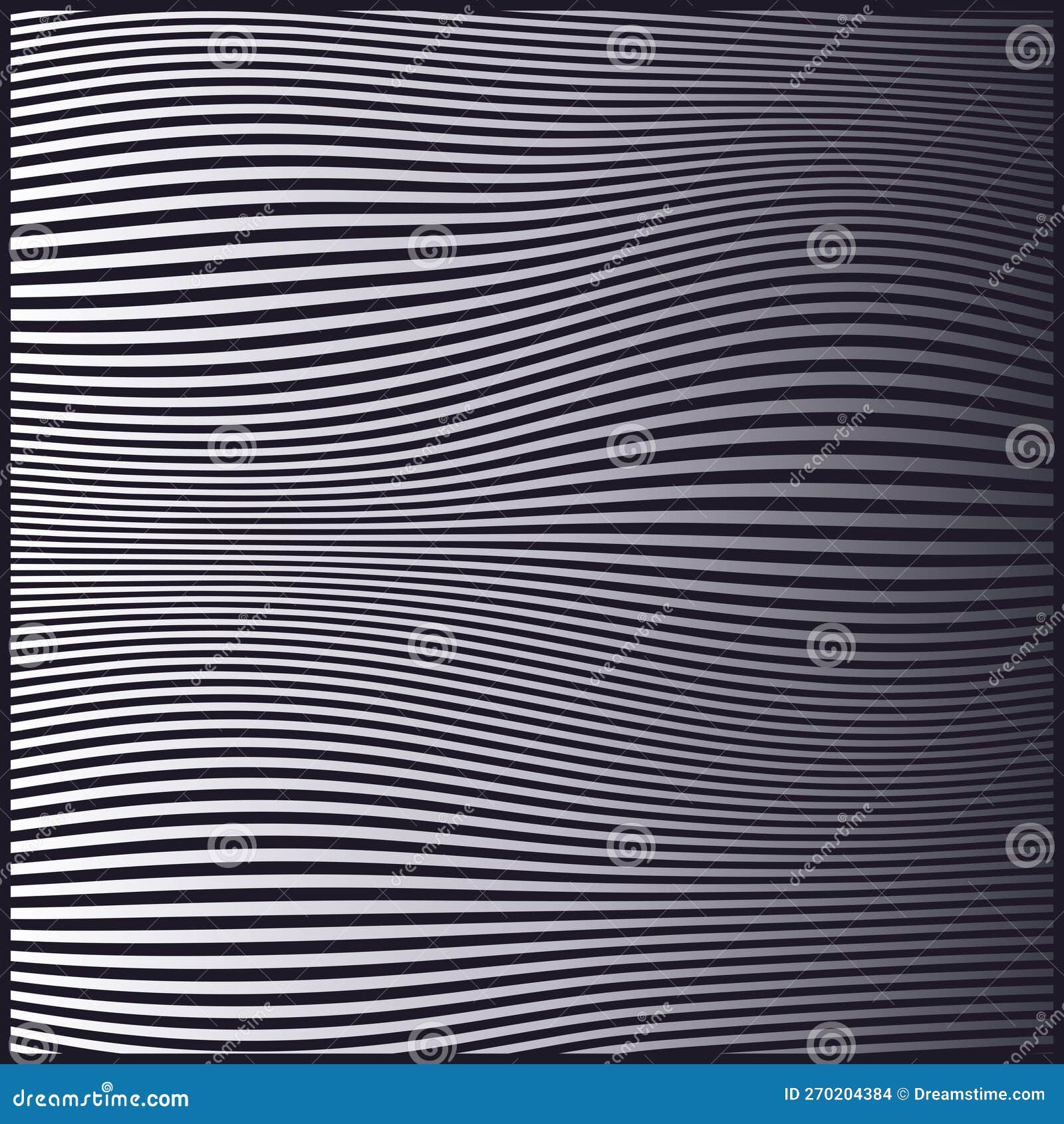 Abstract Bulging Wavy Lines Background Vector Illustration Stock Vector ...